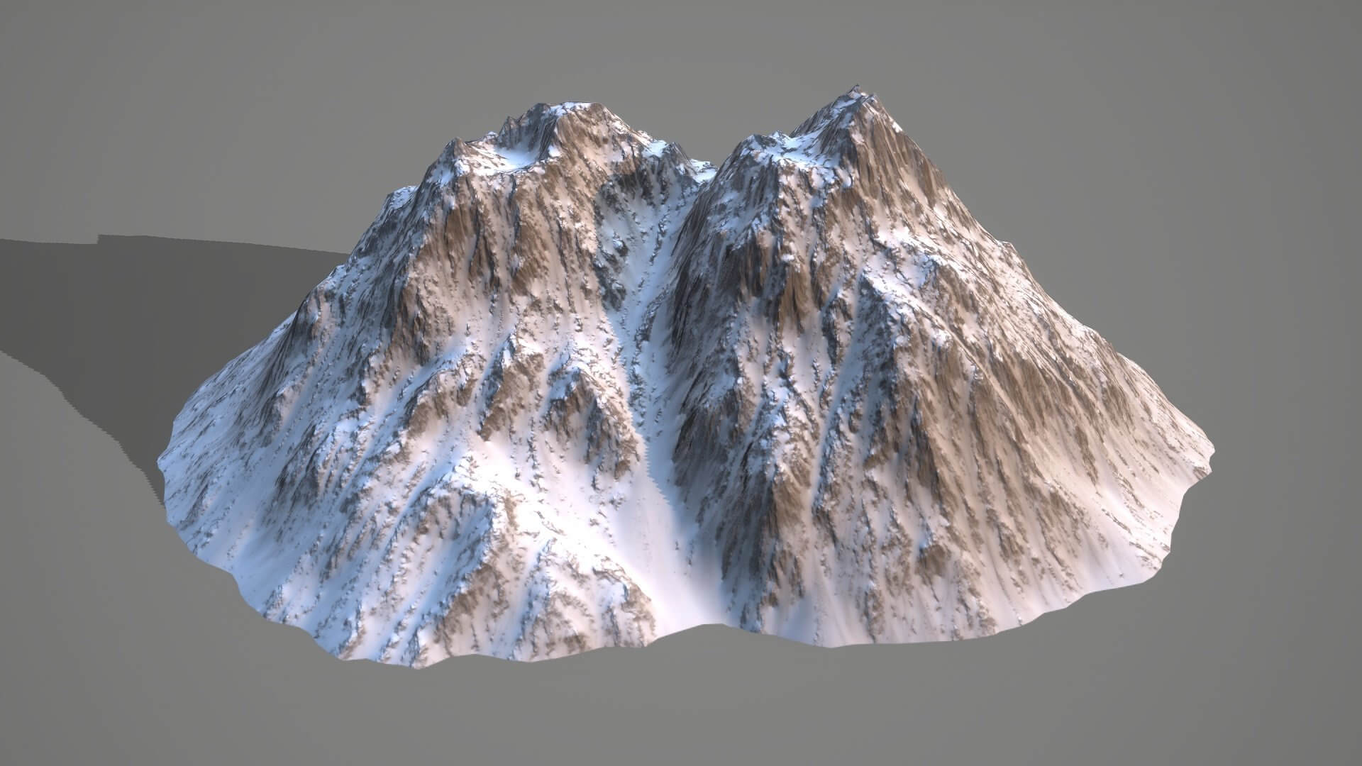 6 Snowy Mountains Set - 3D Model by Mikserart