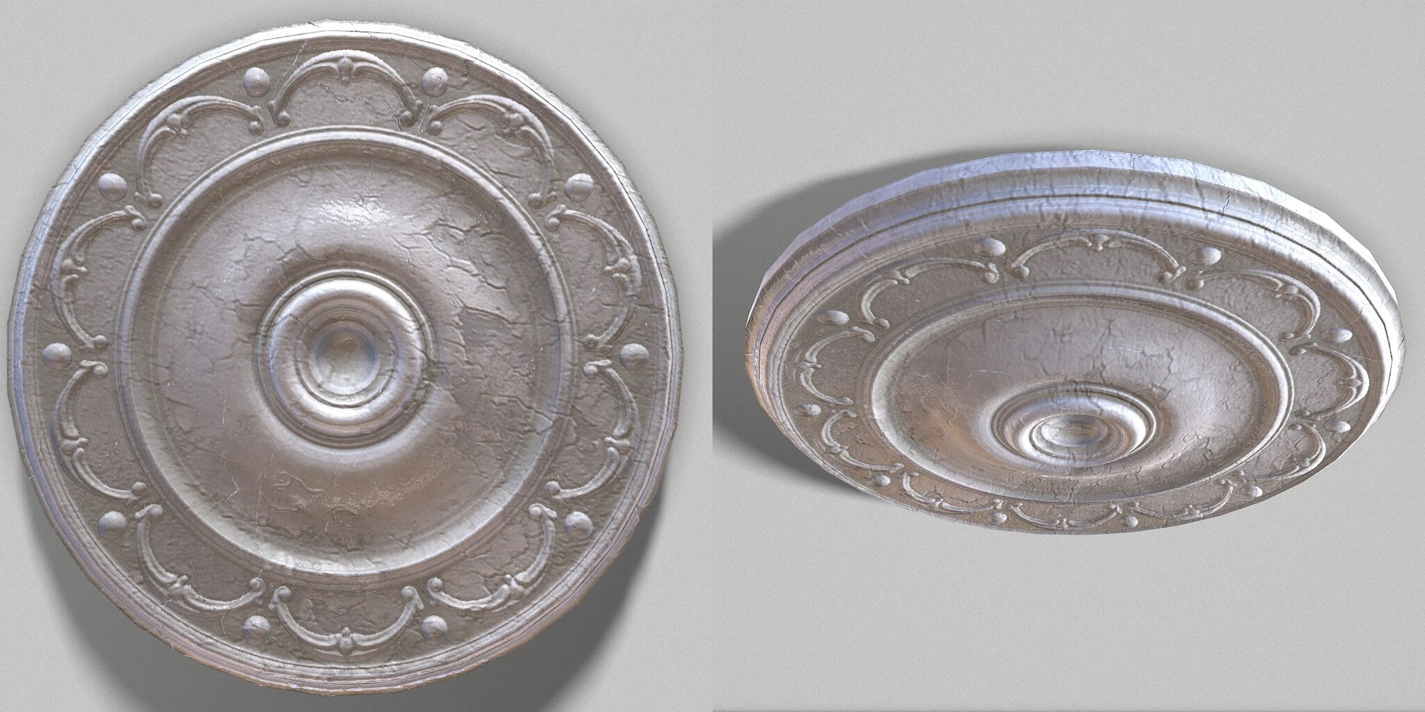 Decorative Ceiling Rosettes - 3D Model by Mikserart