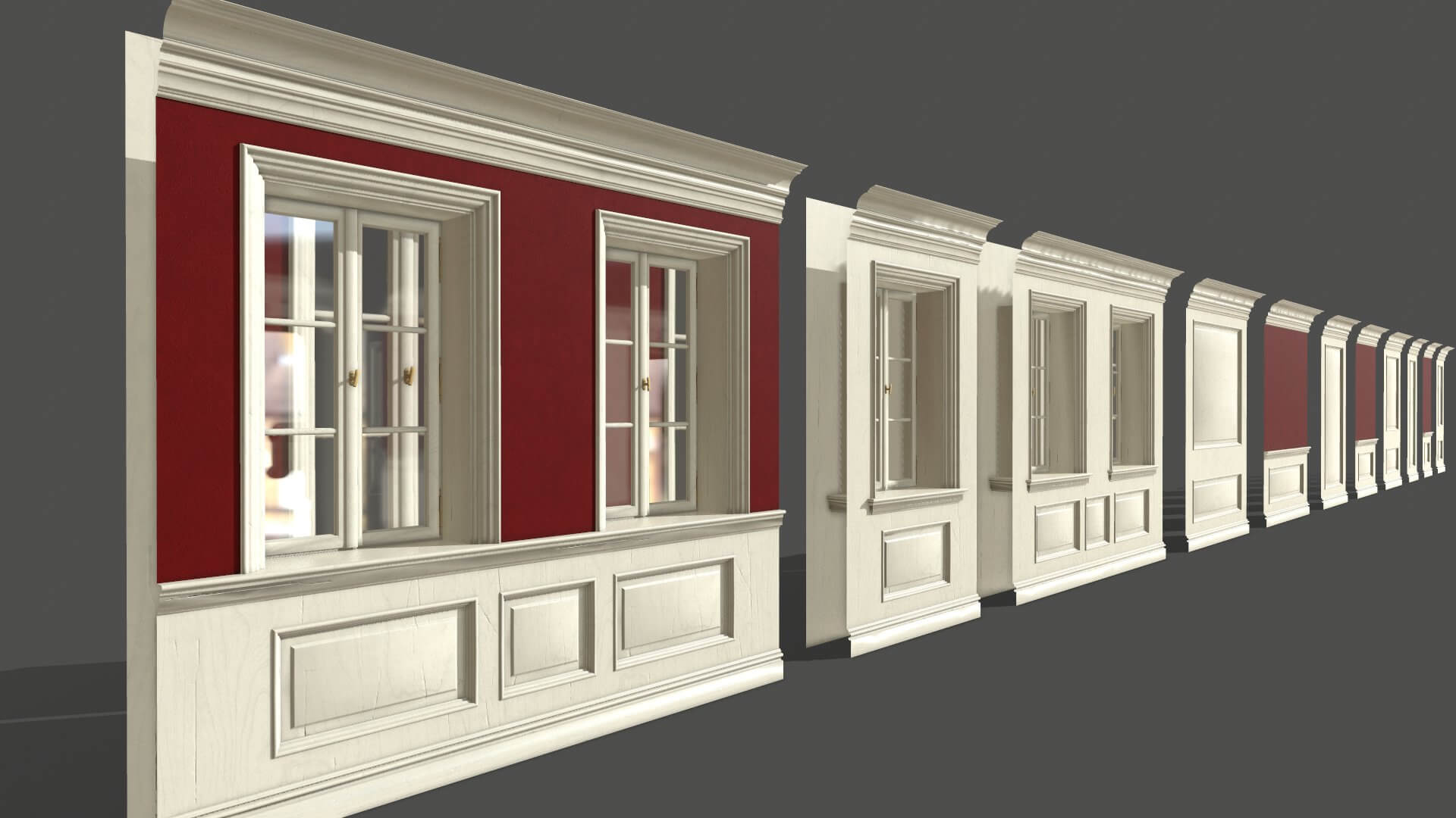 Interior Basic Modular Elements - 3D Model by Mikserart