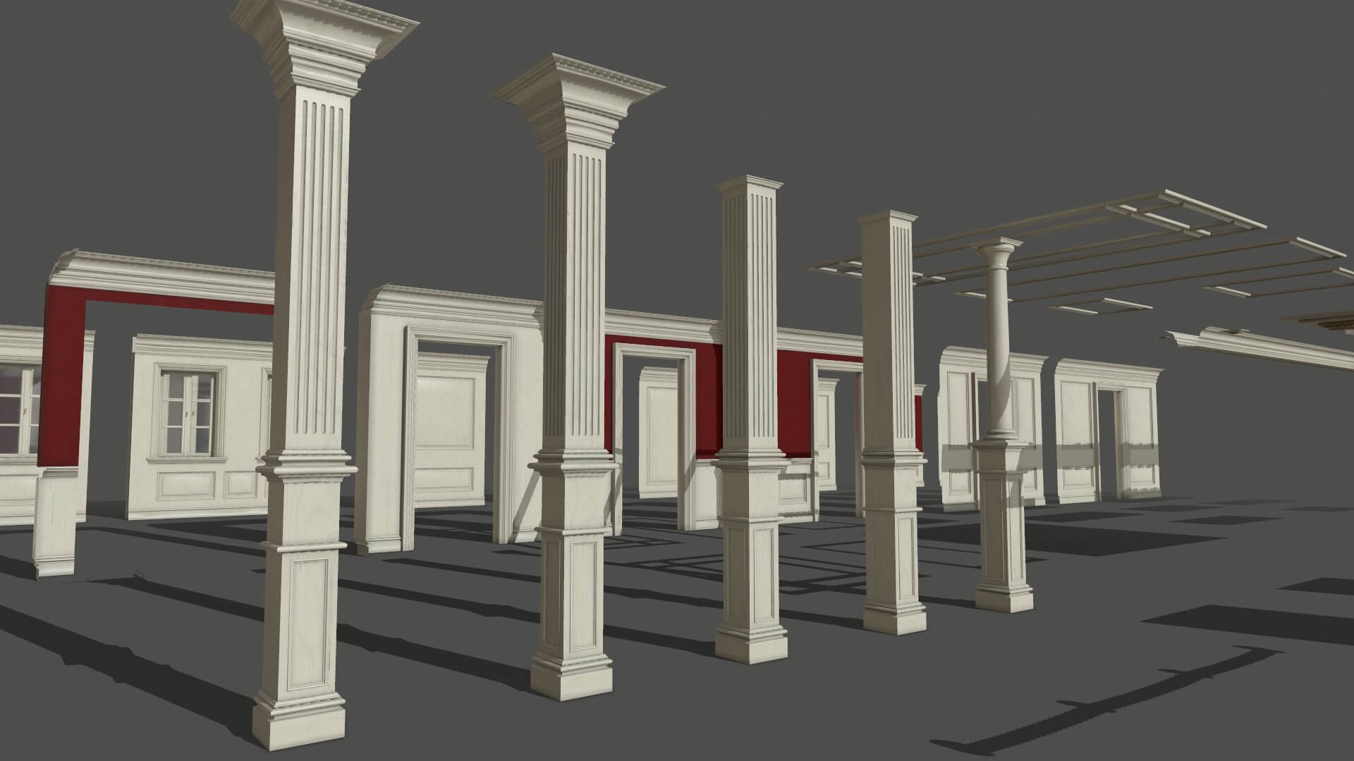 Interior Basic Modular Elements - 3D Model by Mikserart