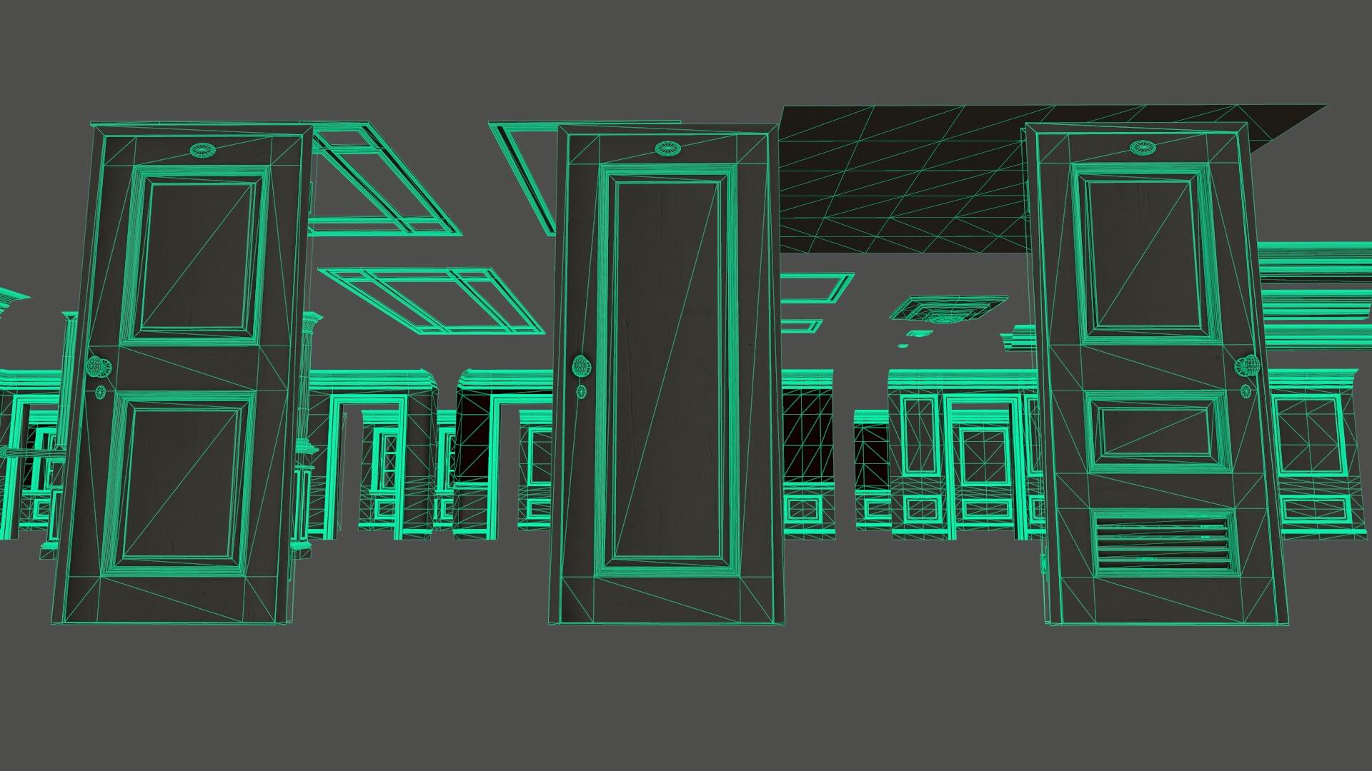 Interior Basic Modular Elements - 3D Model by Mikserart