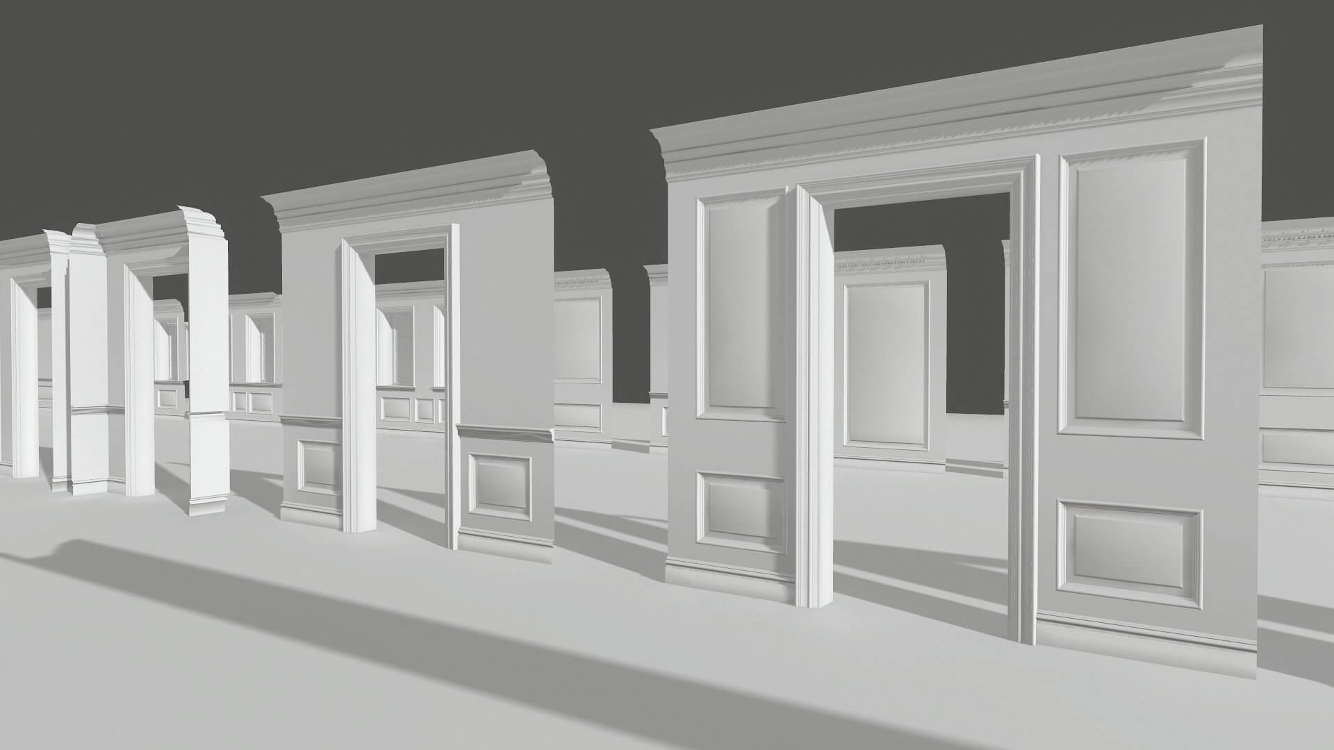 Interior Basic Modular Elements - 3D Model by Mikserart