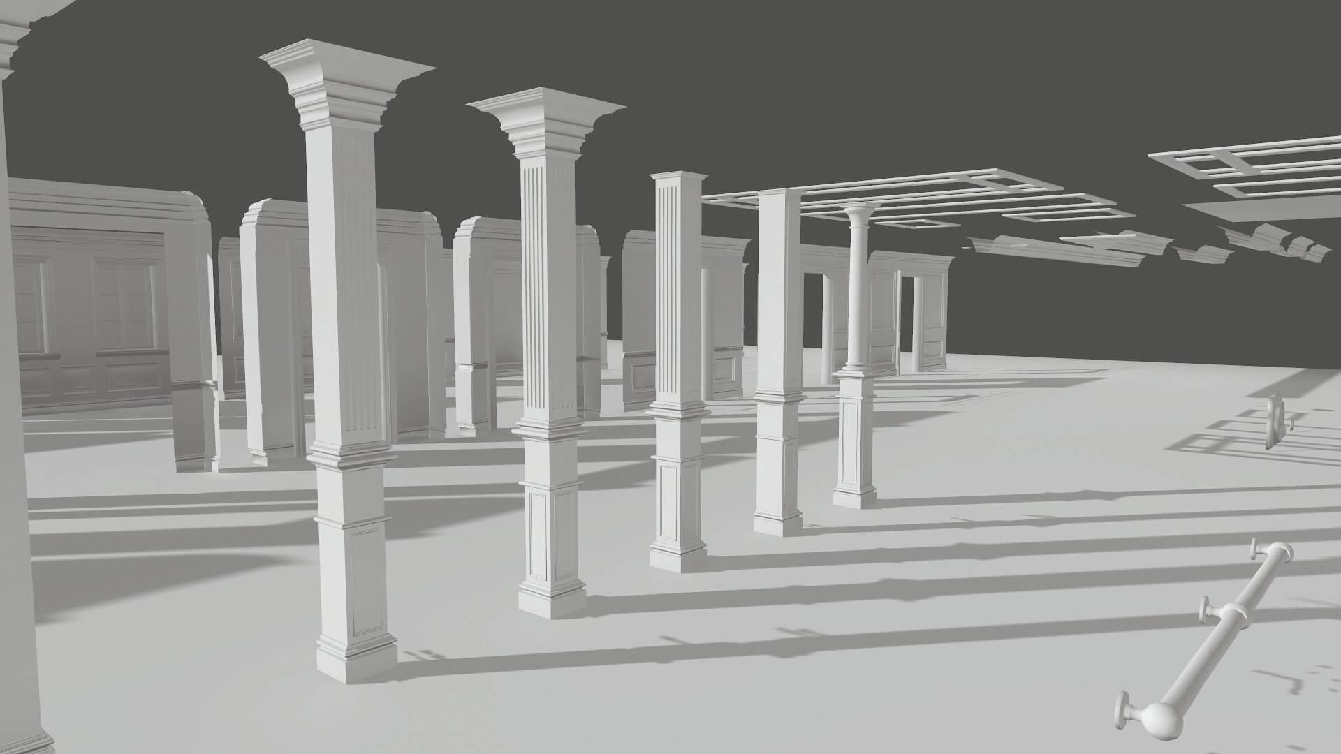 Interior Basic Modular Elements - 3D Model by Mikserart