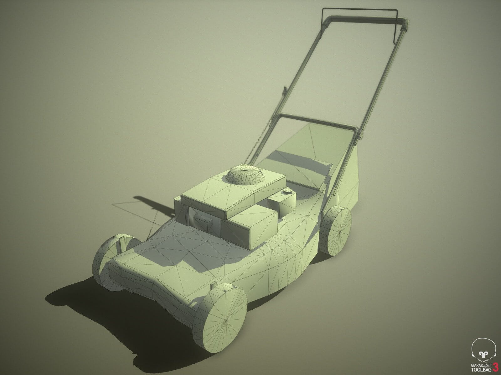 Lawn Mower - 3D Model by Mikserart
