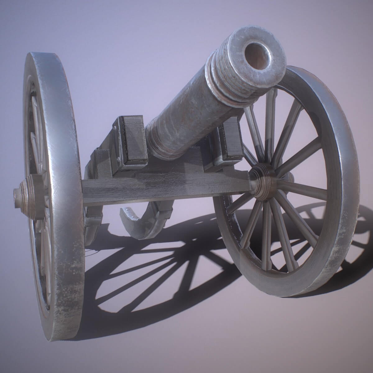 Medieval Siege Cannon - 3D Model by Mikserart