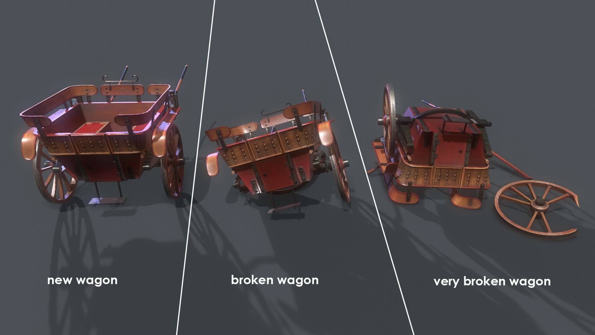 Medieval Wagon - 3D Model by Mikserart