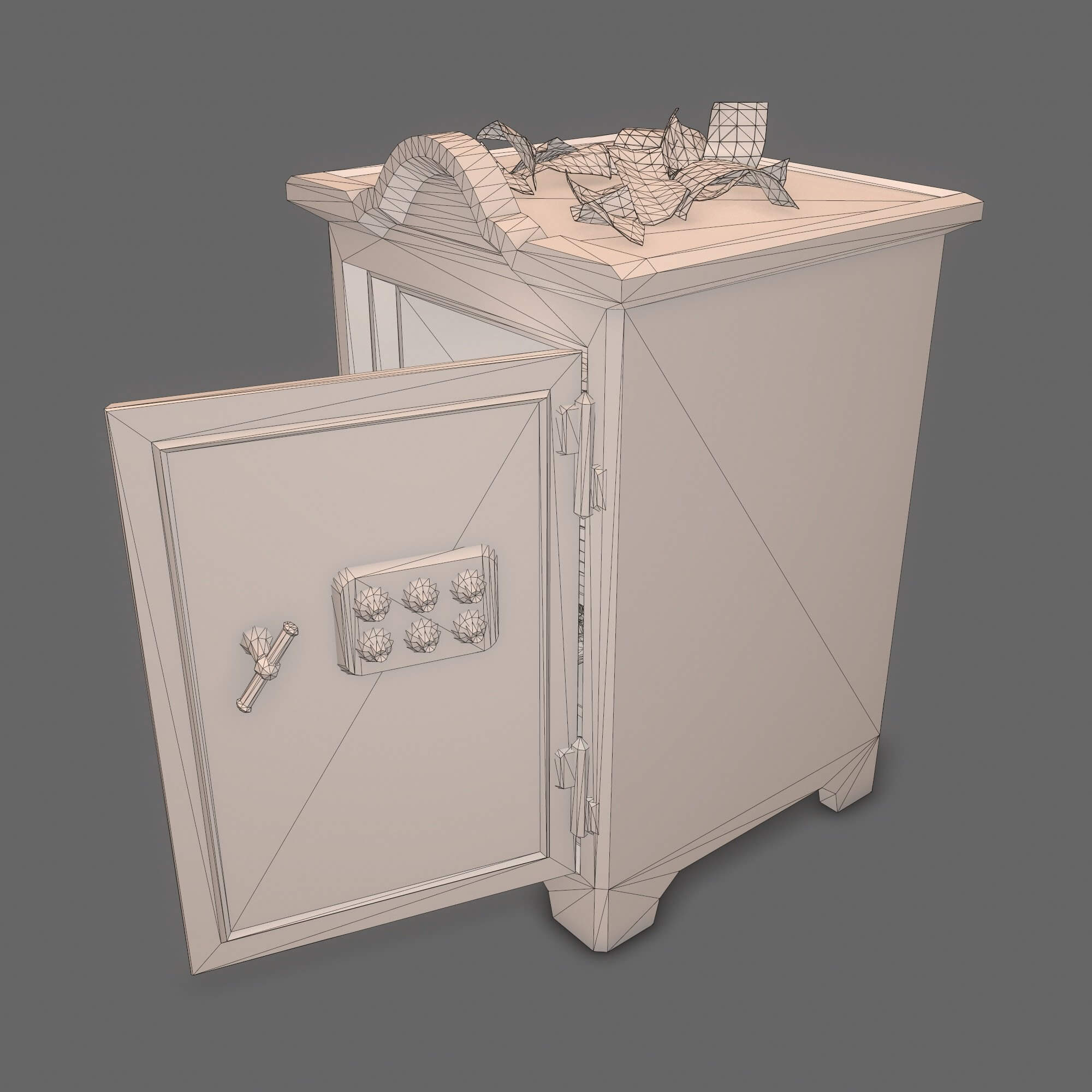 Old Safe - 3D Model by Mikserart