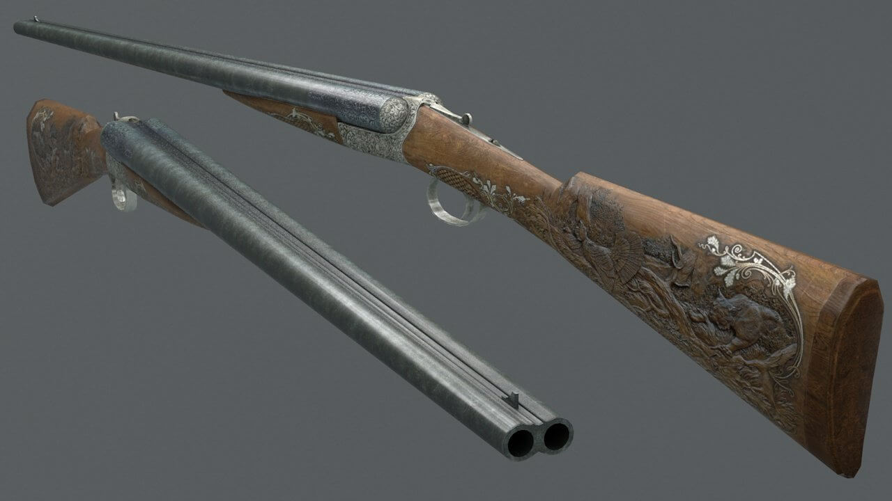 Shotguns - 3D Model by Mikserart