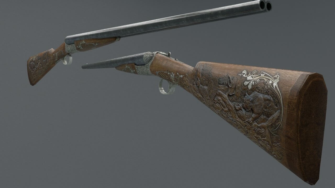 Shotguns - 3D Model by Mikserart