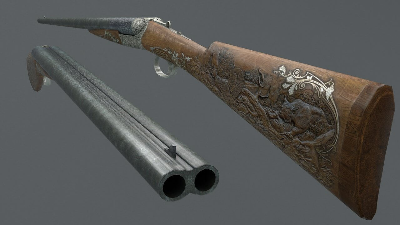 Shotguns - 3D Model by Mikserart