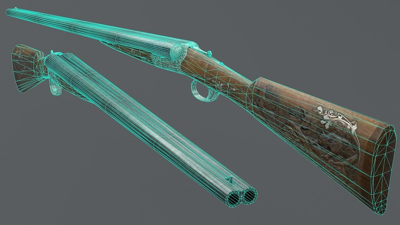 Shotguns - 3D Model by Mikserart