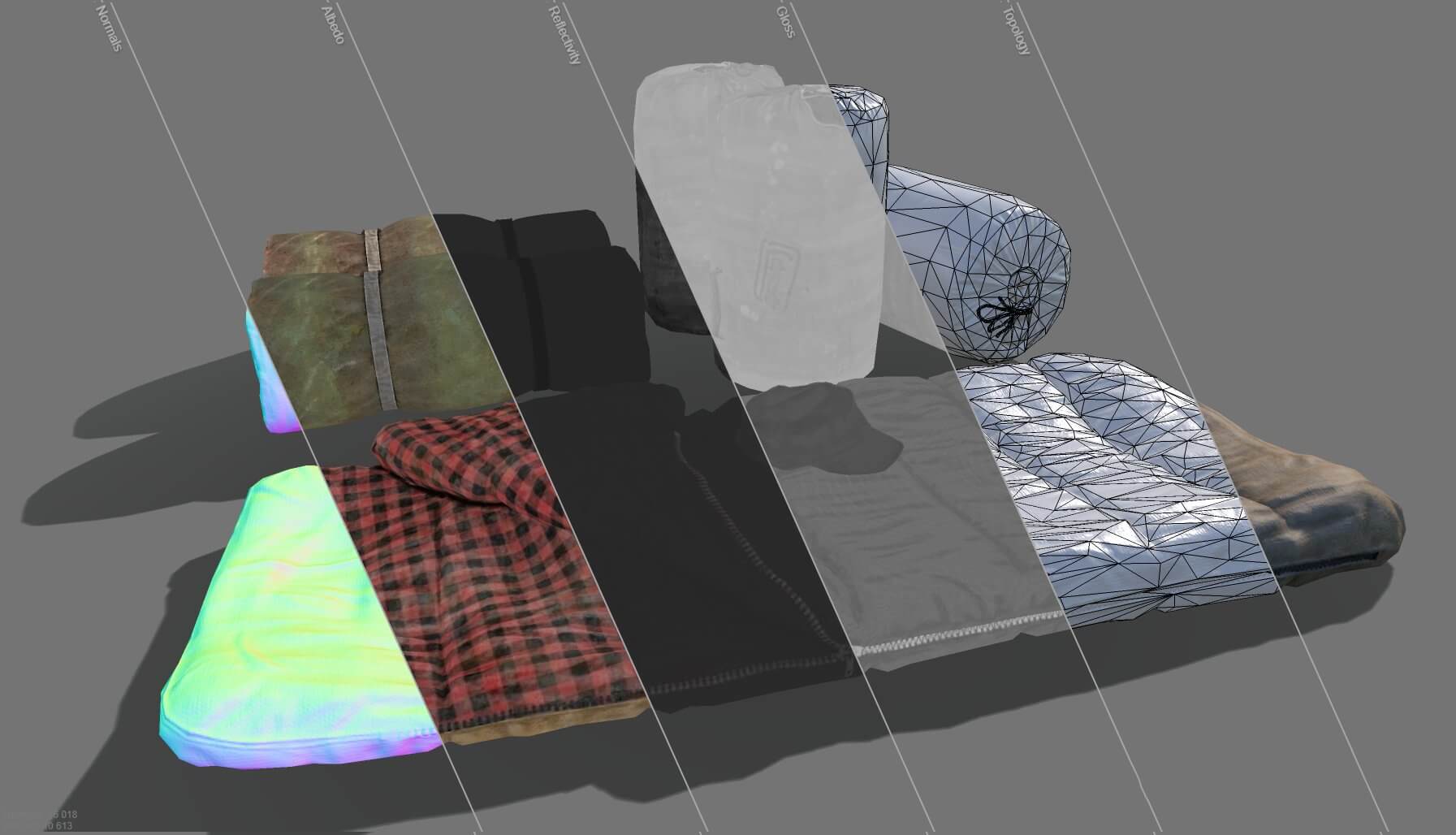 Sleeping Bag - 3D Model by Mikserart