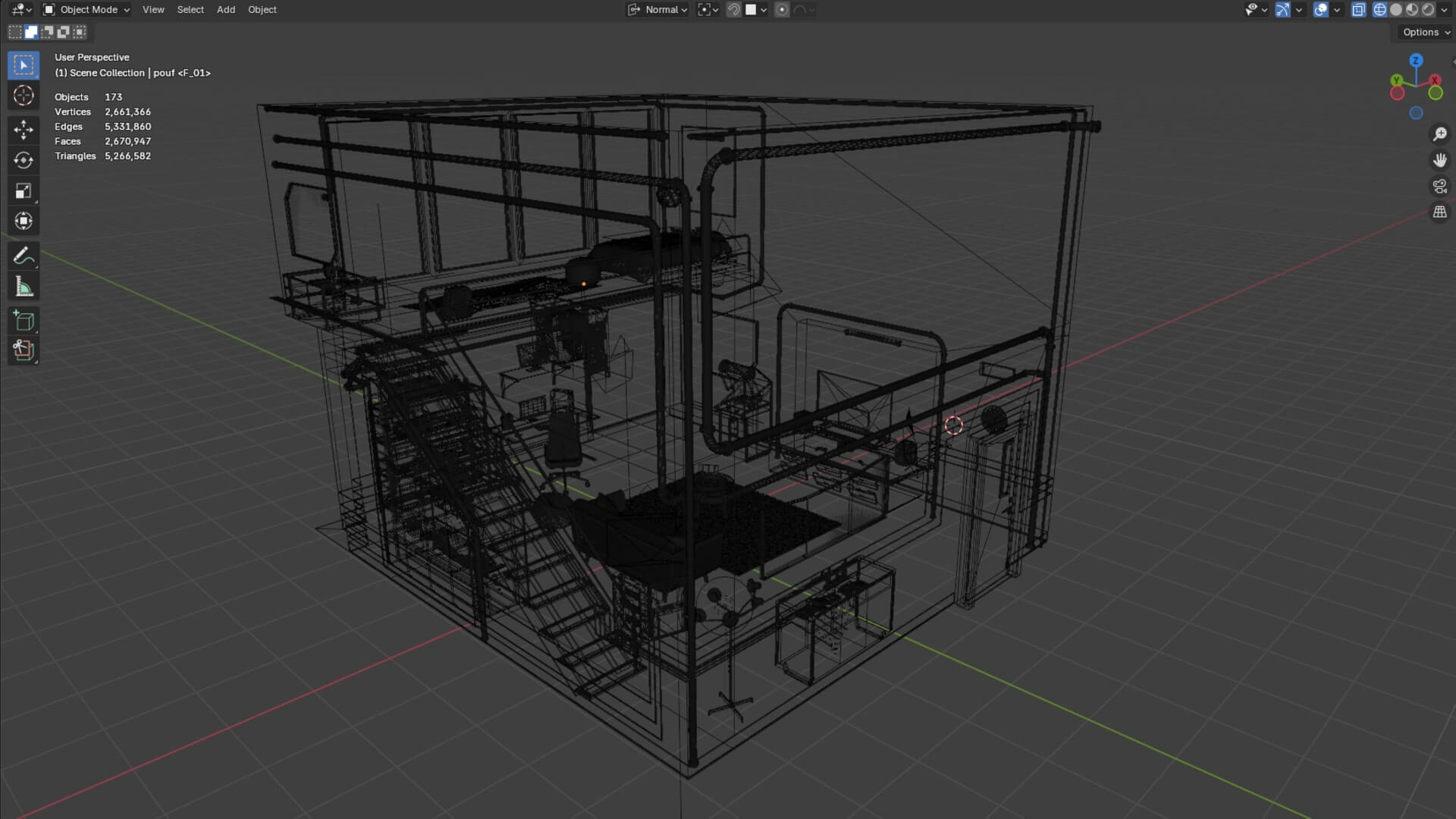 Cyberpunk Room - 3D Model by mikymiky