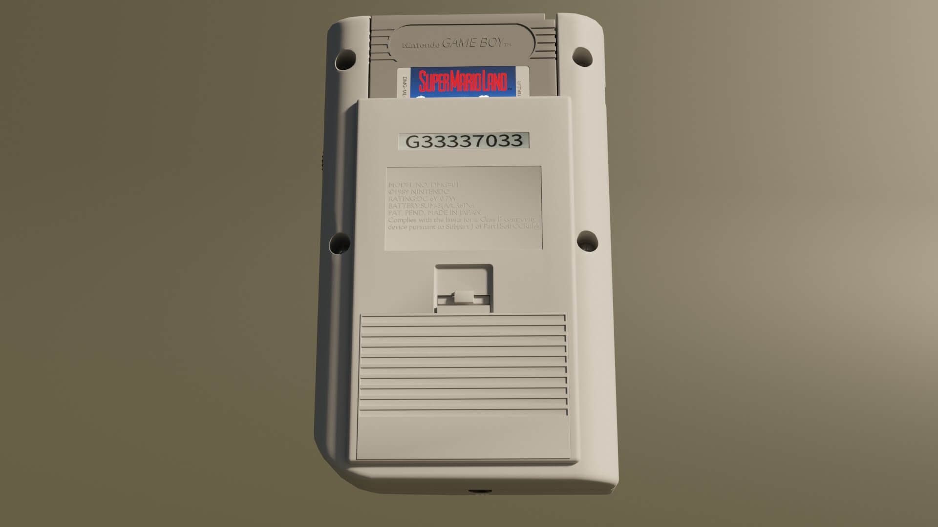 Game Boy DMG - 3D Model by mikymiky