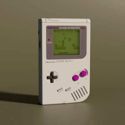 Game Boy DMG - 3D Model by mikymiky