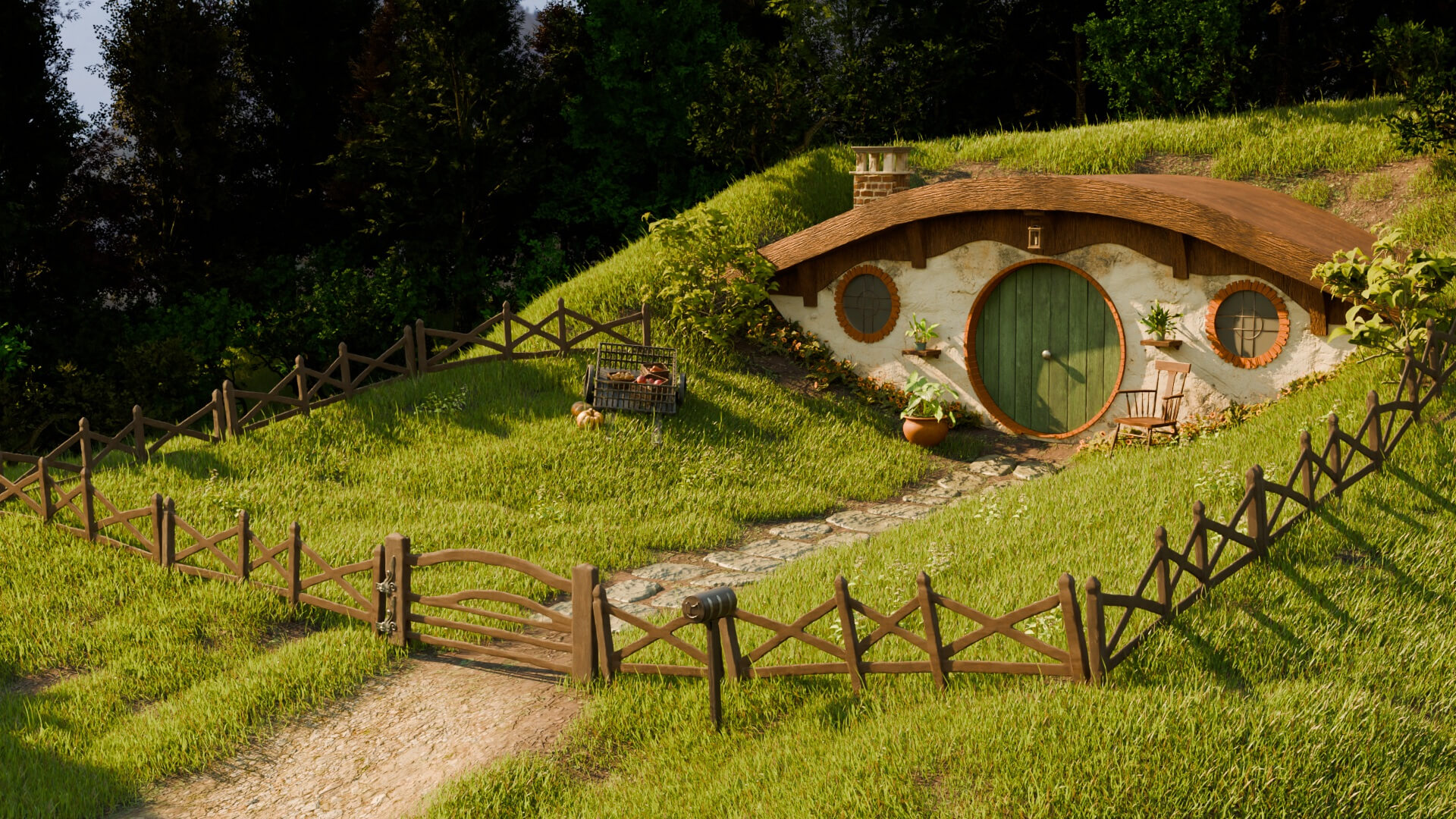 Hobbit House - 3D Model by mikymiky