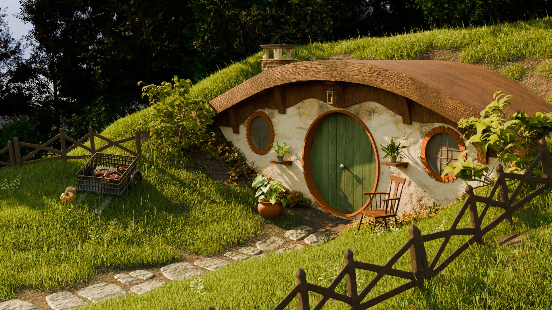 Hobbit House - 3D Model by mikymiky
