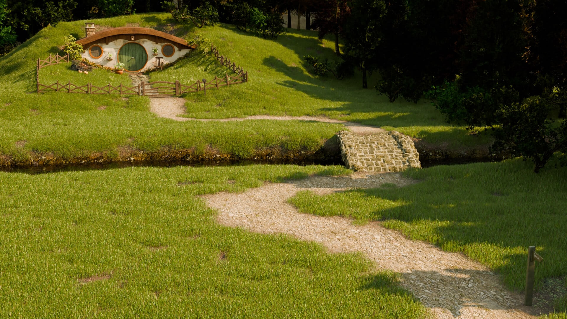 Hobbit House - 3D Model by mikymiky