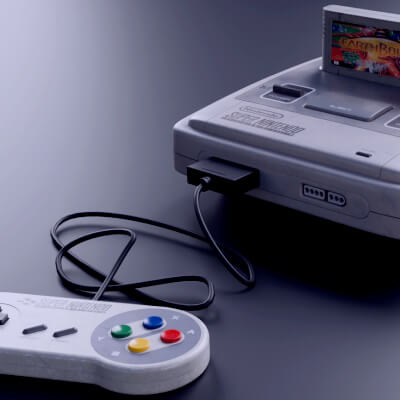 Super Nintendo PAL - 3D Model by mikymiky