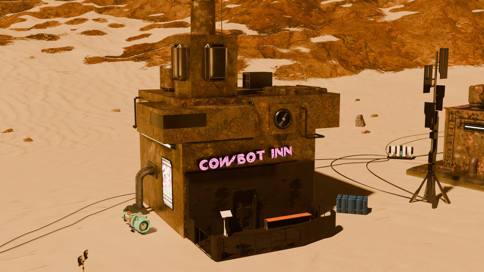 Western Punk Village - 3D Model by mikymiky