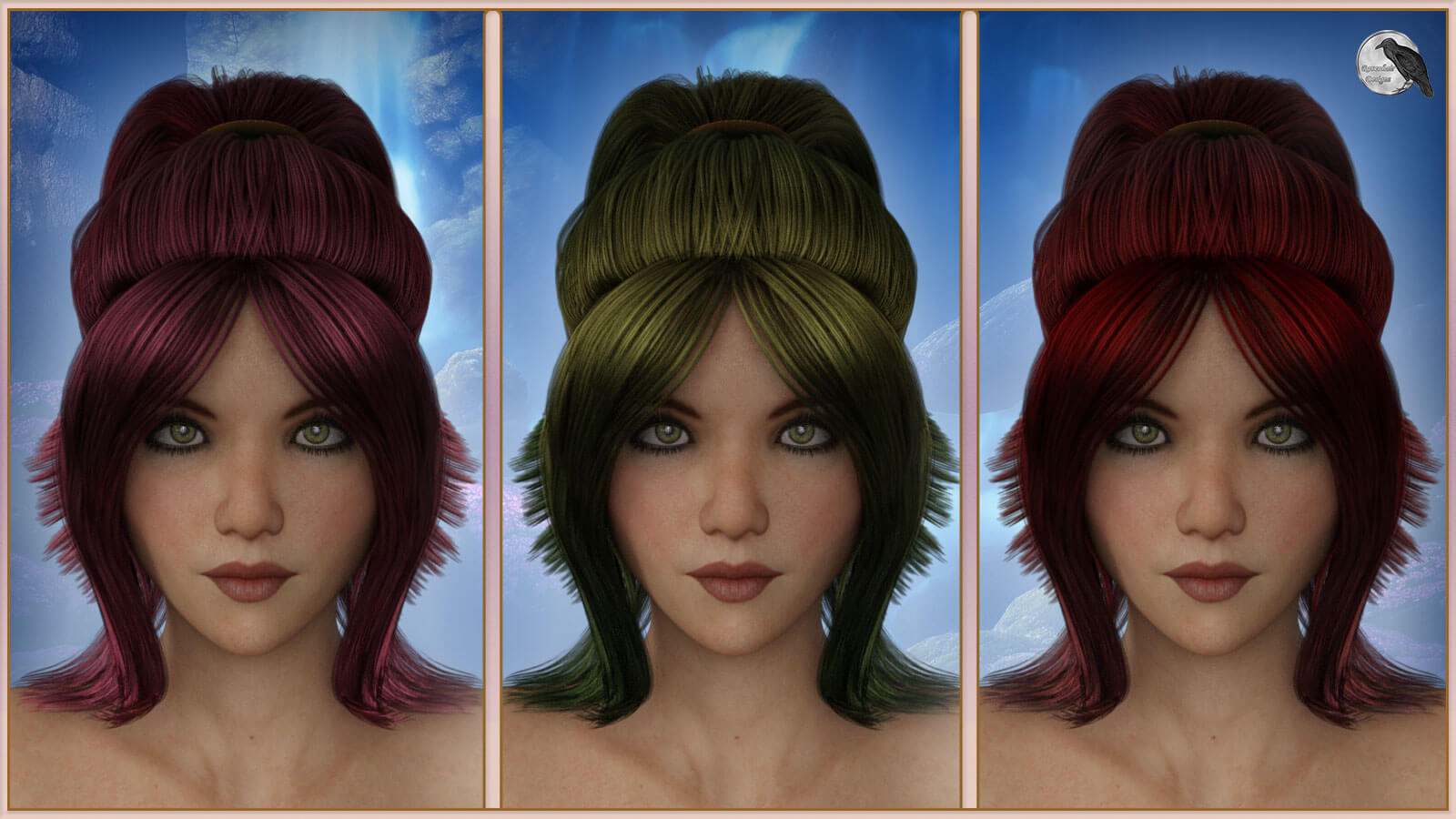 Deia Hair for Genesis 8 and 9 Females - Daz Content by Mila Abbot