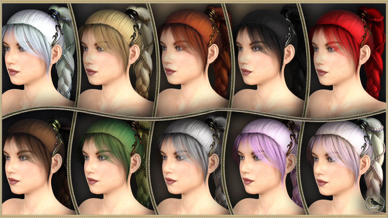 Reineth Braid for Genesis 8.1 Female - Daz Content by Mila Abbot