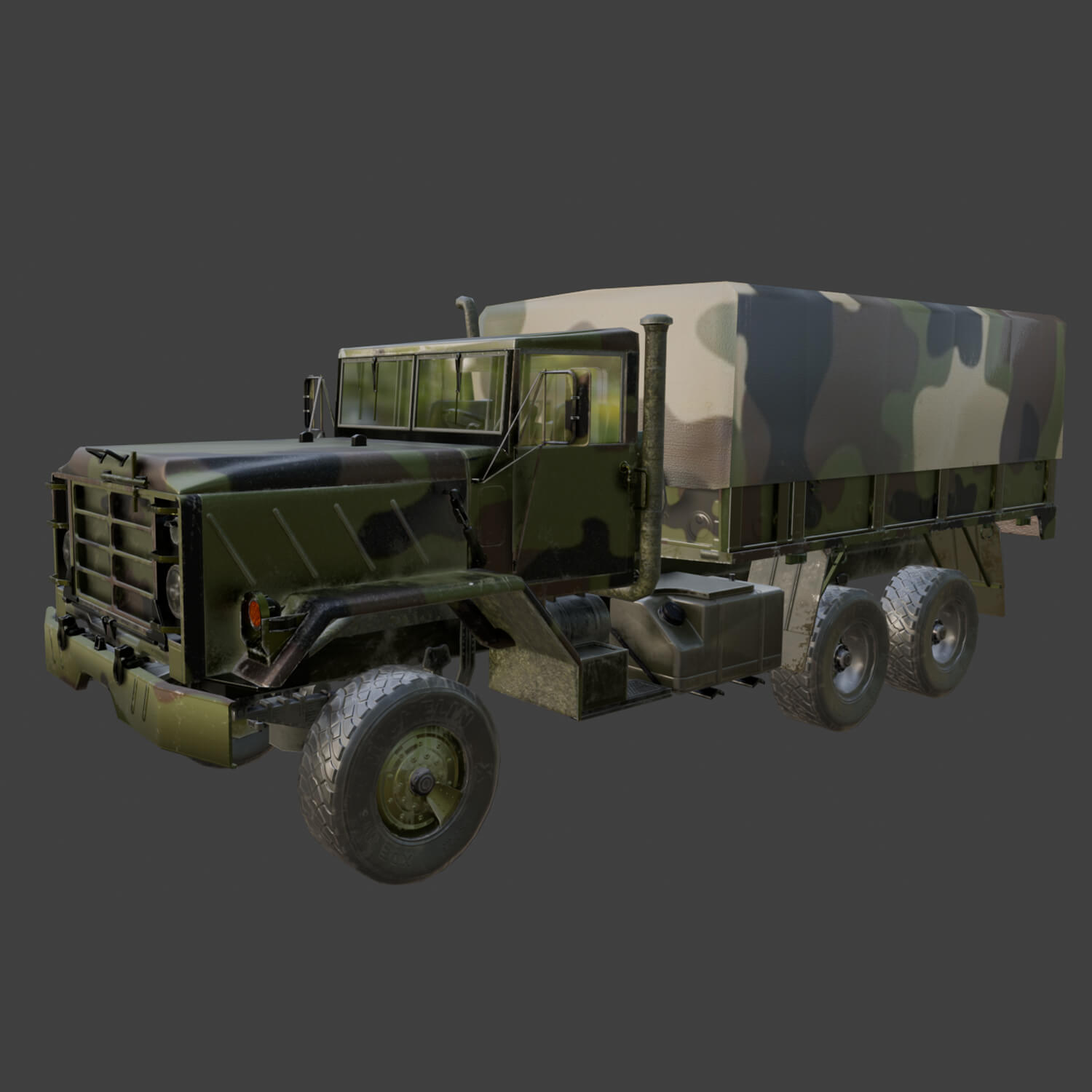 Heavy Truck - M923 3D Model by Milad-CG