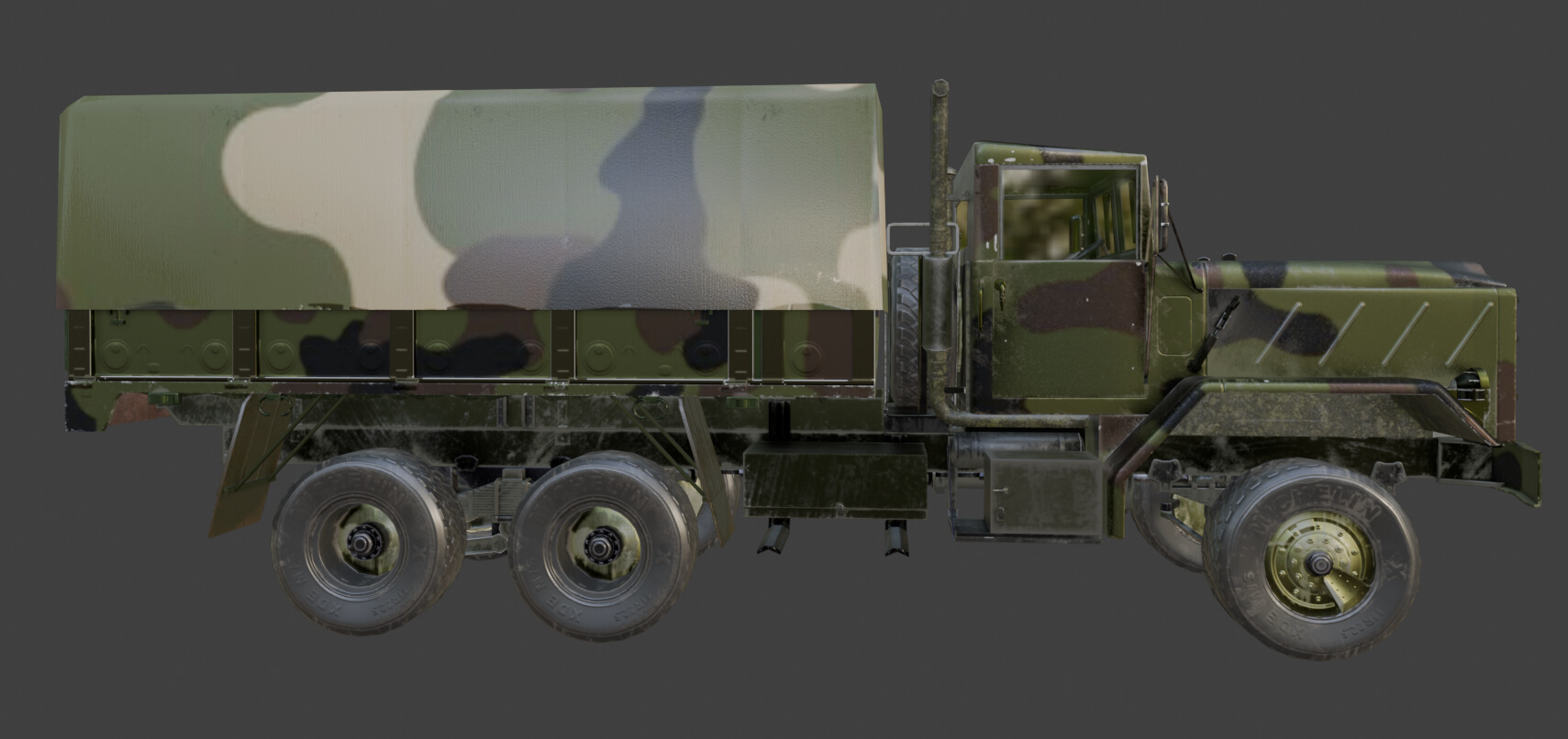 Heavy Truck - M923 3D Model by Milad-CG