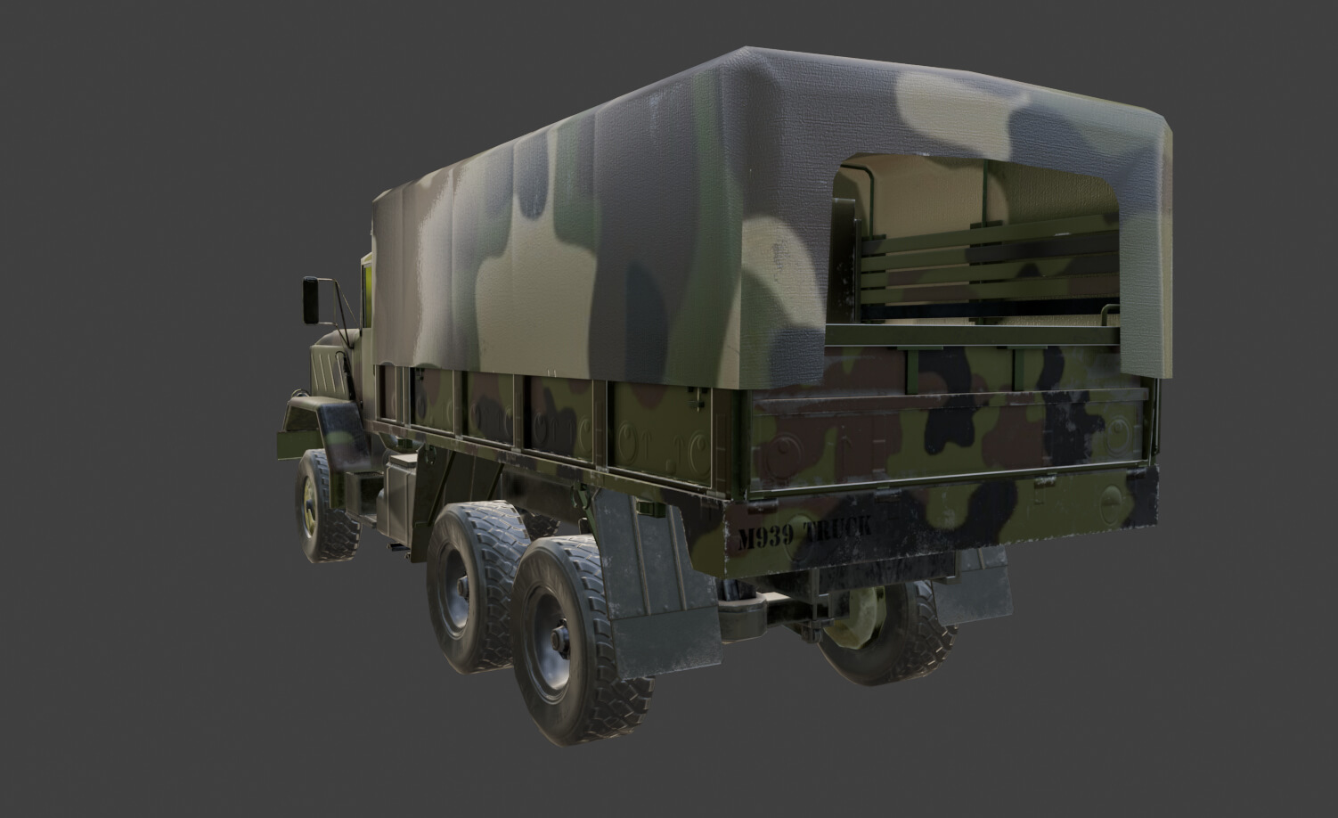 Heavy Truck - M923 3D Model by Milad-CG