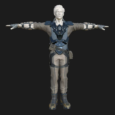 Military Man 01 - 3D Model by Milad-CG