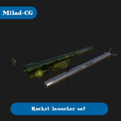 Rocket Launcher SA7 - 3D Model by Milad-CG