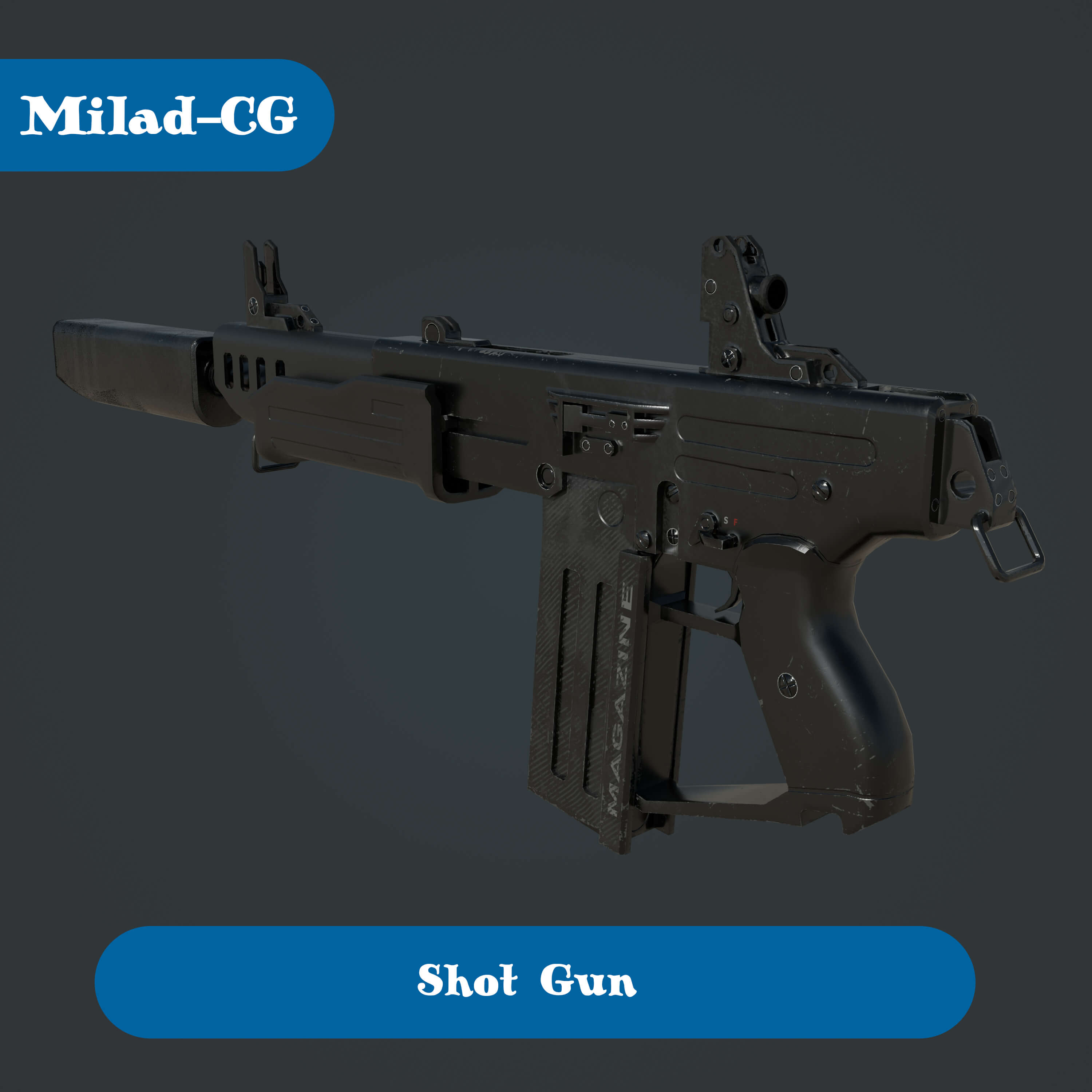 Shot Gun PBR Materials. - 3D Model by Milad-CG