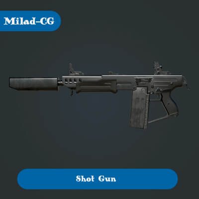 Shot Gun PBR Materials. - 3D Model by Milad-CG