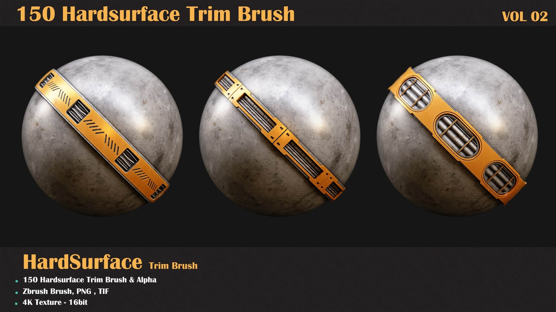 150 Hardsurface Trim Brush-Vol2 Brush or Tool by Miladkambari