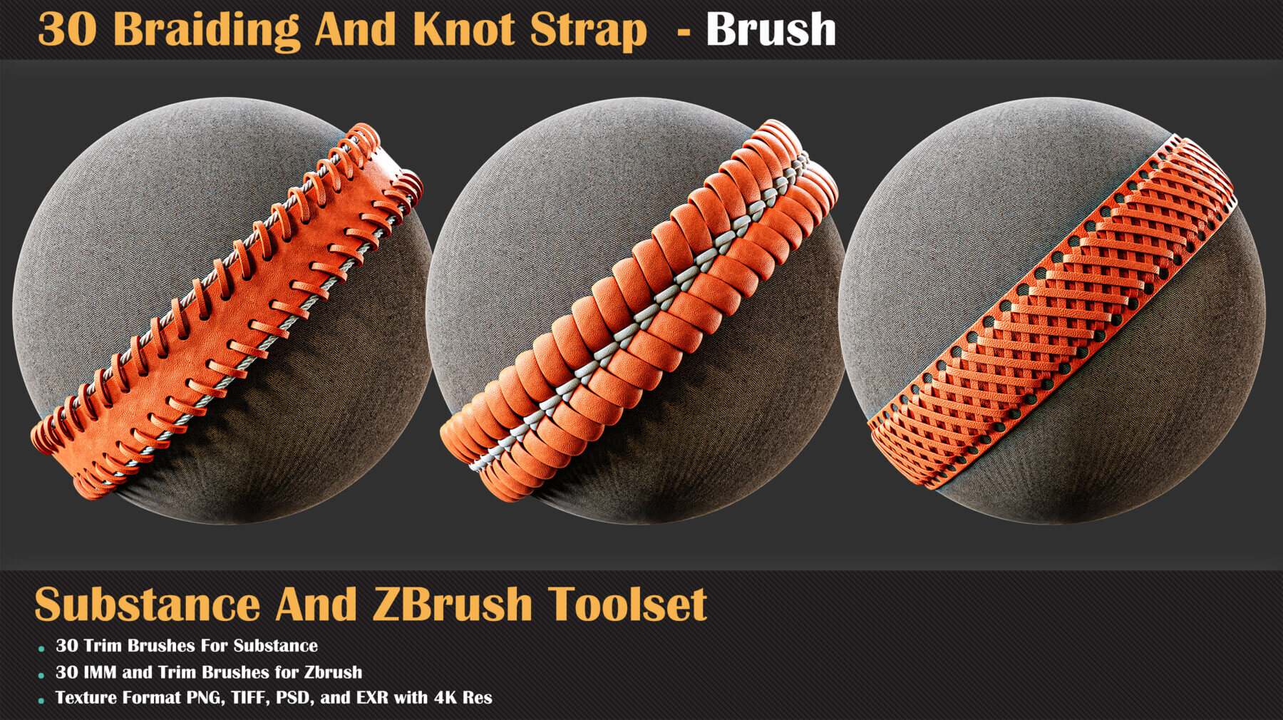30 Braiding and Knot Strap Brush by Miladkambari