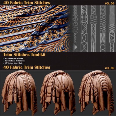 40 Stitches Trim Tool Vol09 by Miladkambari