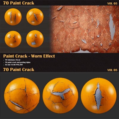 70 Paint Crack Vol 05 - Brush or Tool by Miladkambari