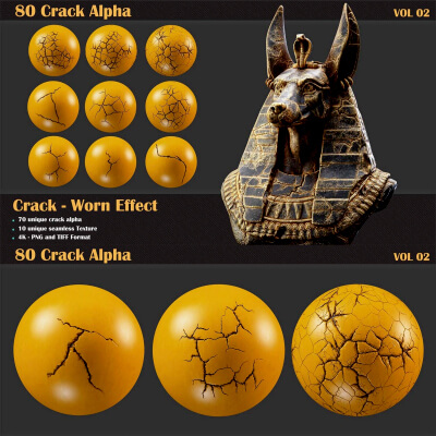 80 Crack Alpha - Vol 02 3D Texture by Miladkambari