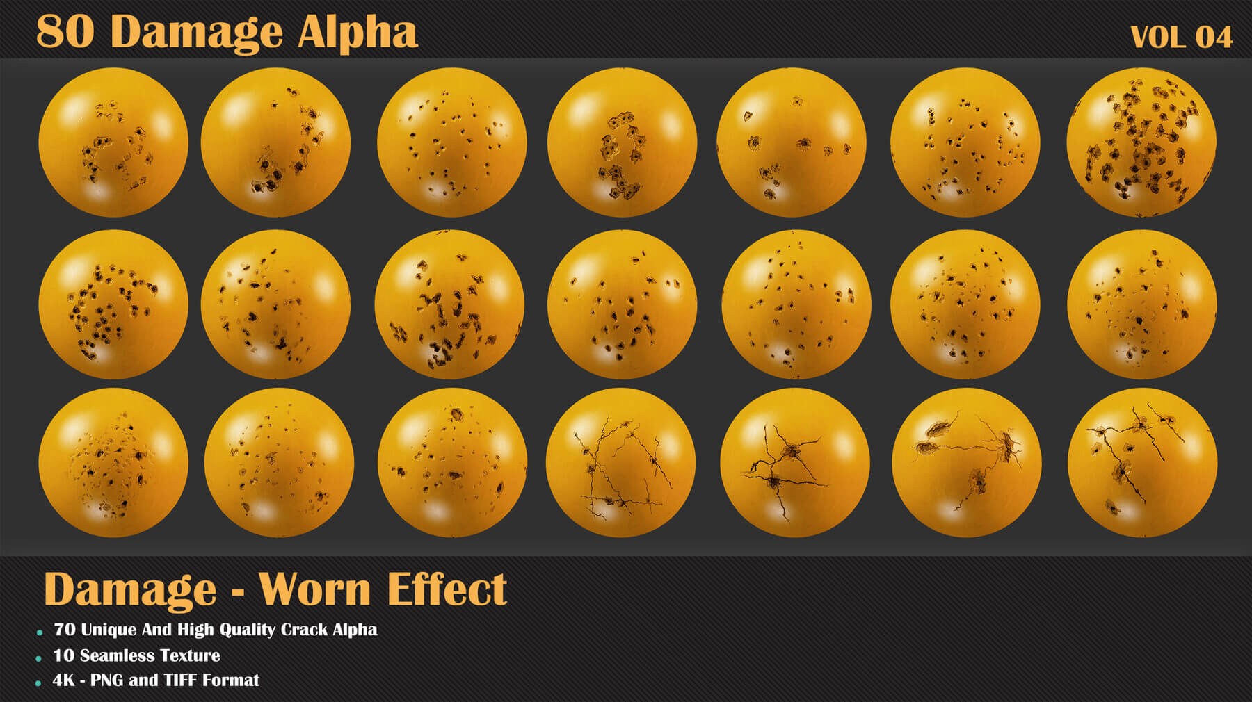 80 Damage Alpha - Vol 04 3D Texture by Miladkambari