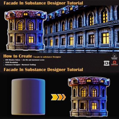 Facade in Substance Designer Tutorial by Miladkambari