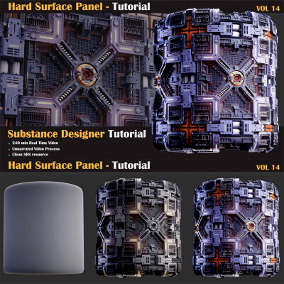 Hard Surface Panel Tutorial Vol 14 by Miladkambari