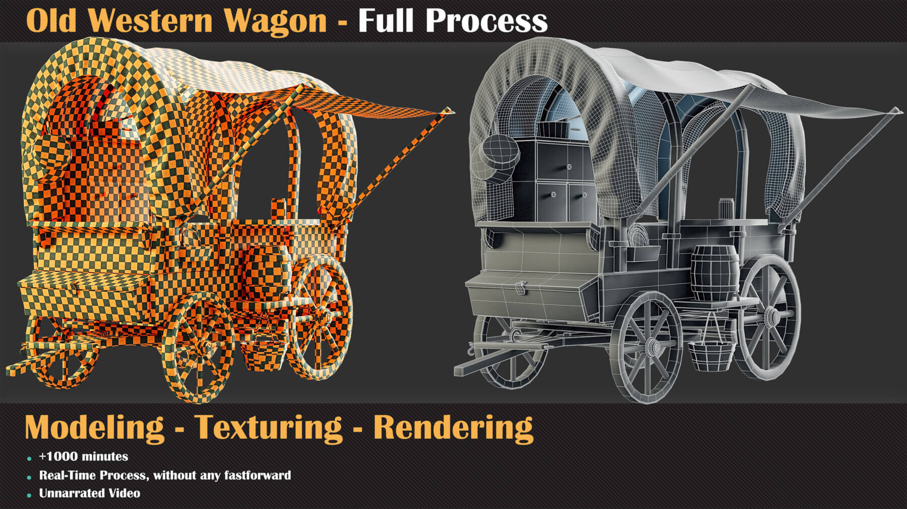 Old Western Wagon Tutorial Full Process by Miladkambari