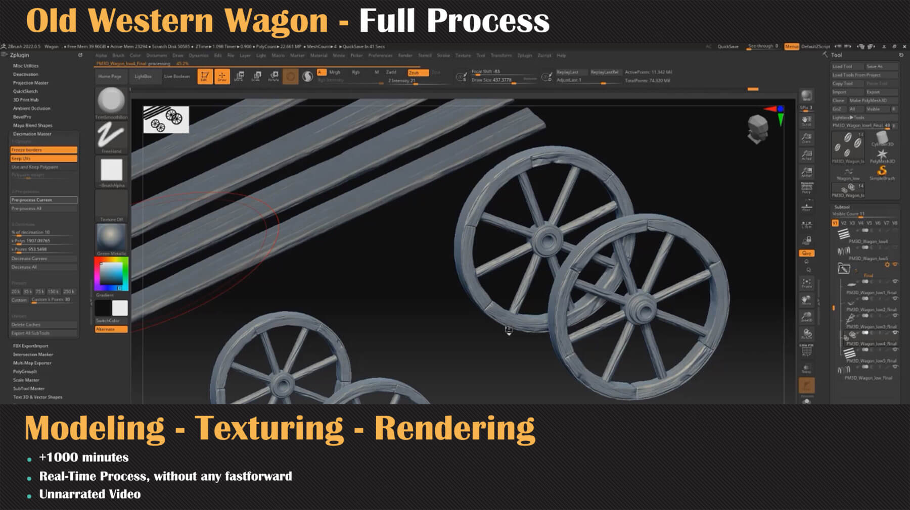 Old Western Wagon Tutorial Full Process by Miladkambari