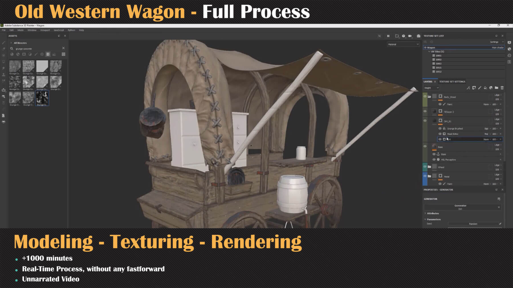Old Western Wagon Tutorial Full Process by Miladkambari