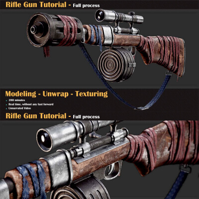 Rifle Gun Tutorial by Miladkambari
