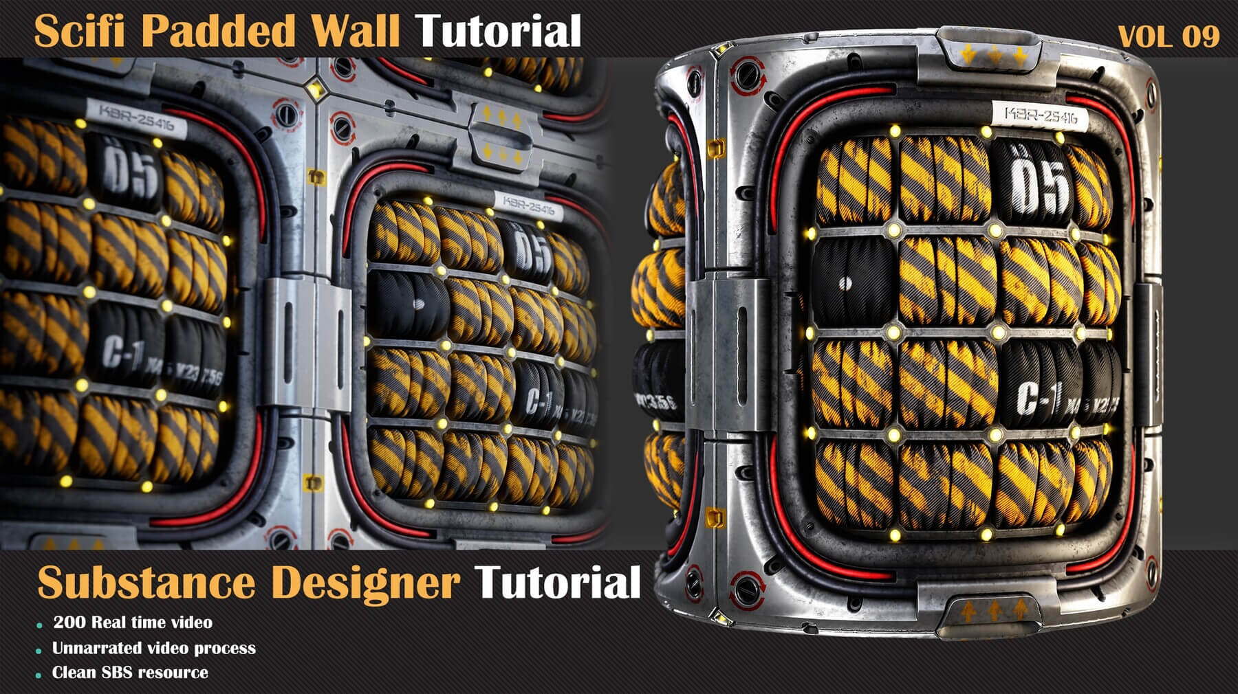 Sci-Fi Padded Wall Tutorial Vol 09 by Miladkambari