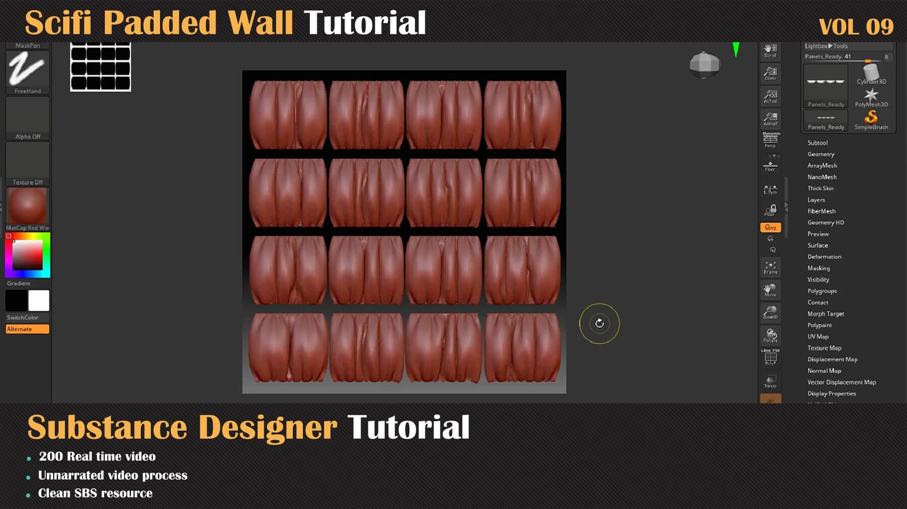 Sci-Fi Padded Wall Tutorial Vol 09 by Miladkambari