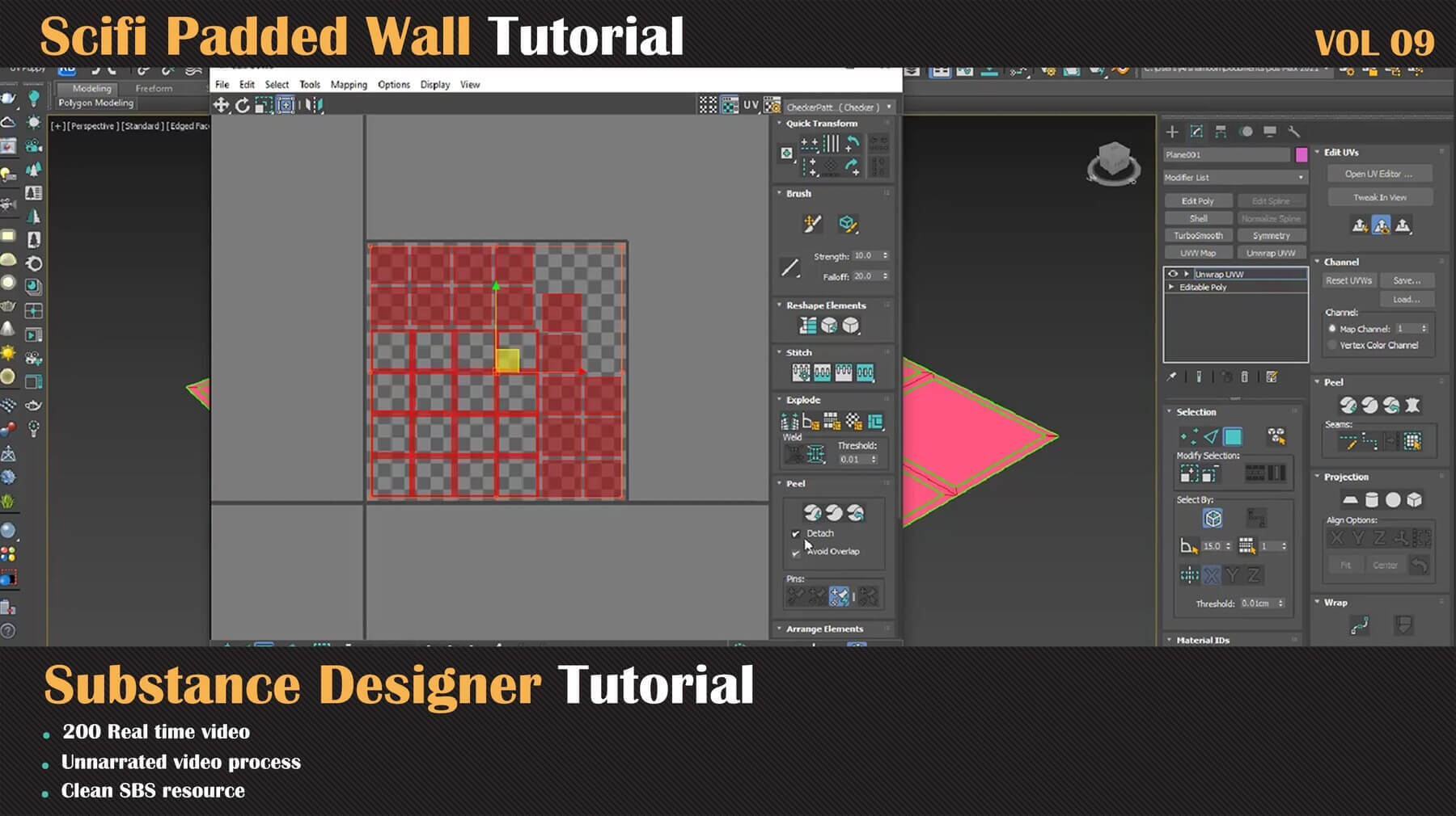 Sci-Fi Padded Wall Tutorial Vol 09 by Miladkambari