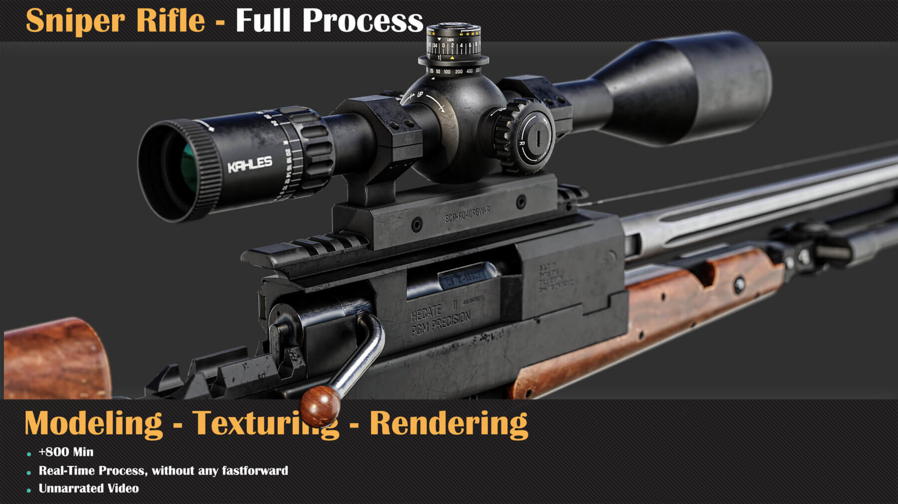 Sniper Rifle Tutorial Full Process by Miladkambari