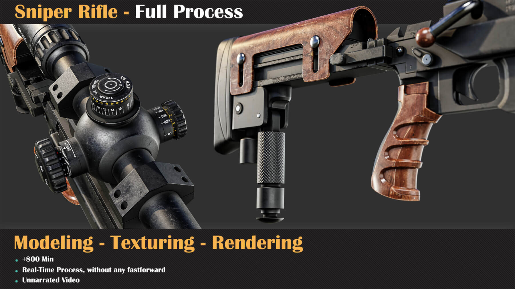 Sniper Rifle Tutorial Full Process by Miladkambari
